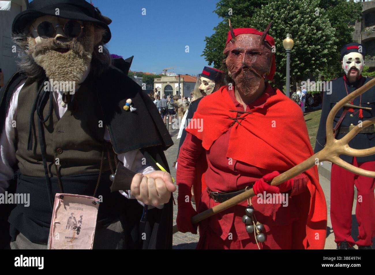 XVIIIberian Masquerade Parade in Gaia, Portugal. , . on May 26. 2025 ...