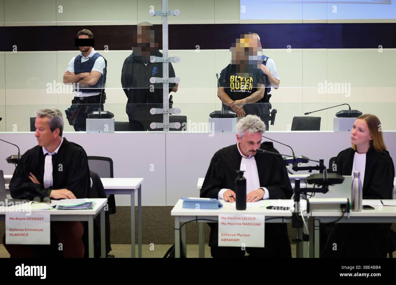 Brussels, Belgium. 27th May, 2025. The accused Emmanuel Olakunle and ...