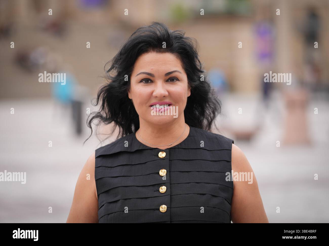 Berlin, Germany. 27th May, 2025. Soprano Anna Netrebko stands during a ...