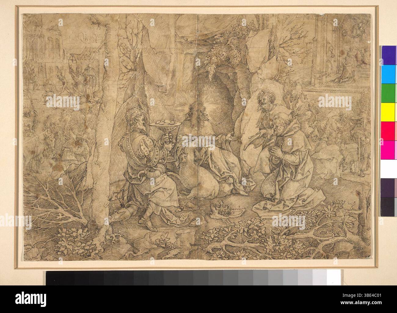 Jan Gossaert (attributed to) - The Legend of St Giles Stock Photo - Alamy