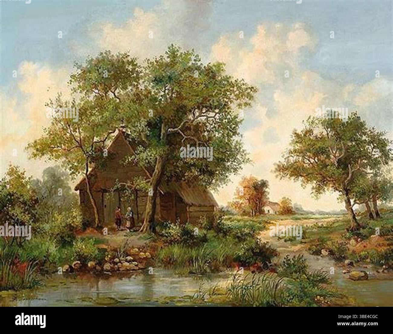 Jan Herman Coster (1846-1920) - Twents landschap Stock Photo - Alamy