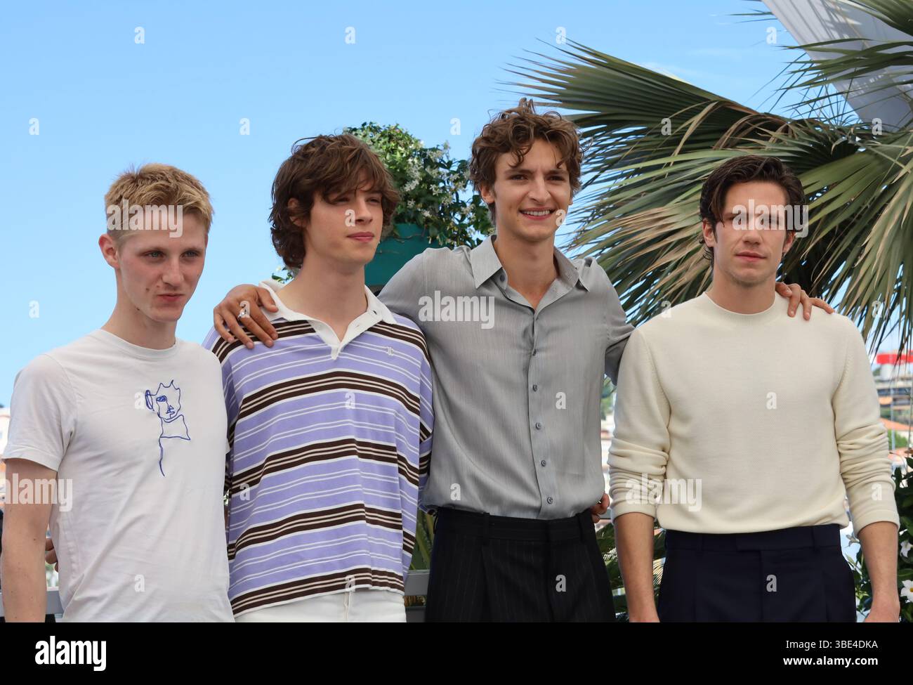 Cannes, France. 23rd May, 2025. Abraham Wapler, Vassili Schneider, Paul ...