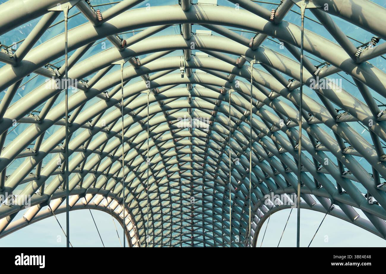 Architectural design features roof grid structure. High quality photo ...