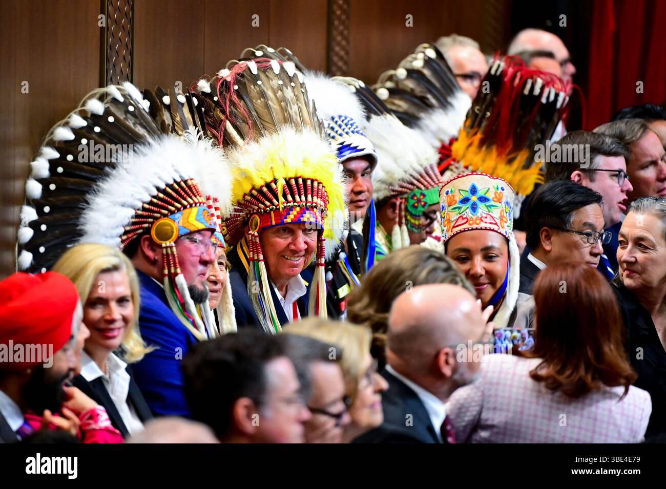 Member of the Inuit community on the Senate floor before the State ...
