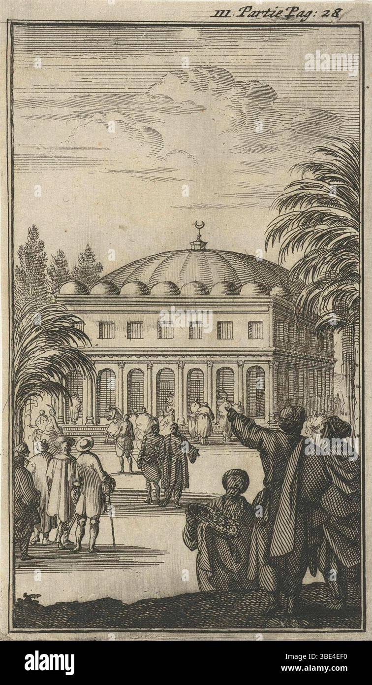 Jan Luyken - Funerary Monument in Ahmadabad, India - 1689 Stock Photo ...