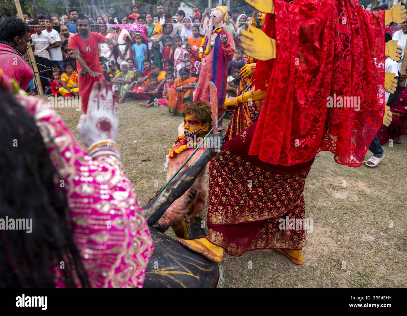 Parvati during Charak Puja hindu festival, Sylhet Division, Kamalganj, Bangladesh Stock Photo ...