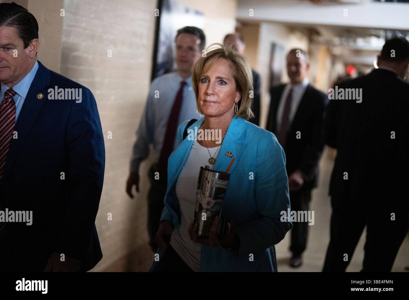 UNITED STATES - MAY 20: Rep. Claudia Tenney, R-N.Y., makes her way to a ...