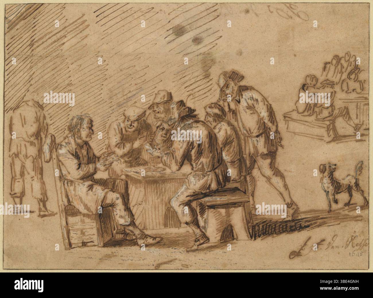 Jan Thomas van Kessel - Peasants in a Tavern Stock Photo - Alamy