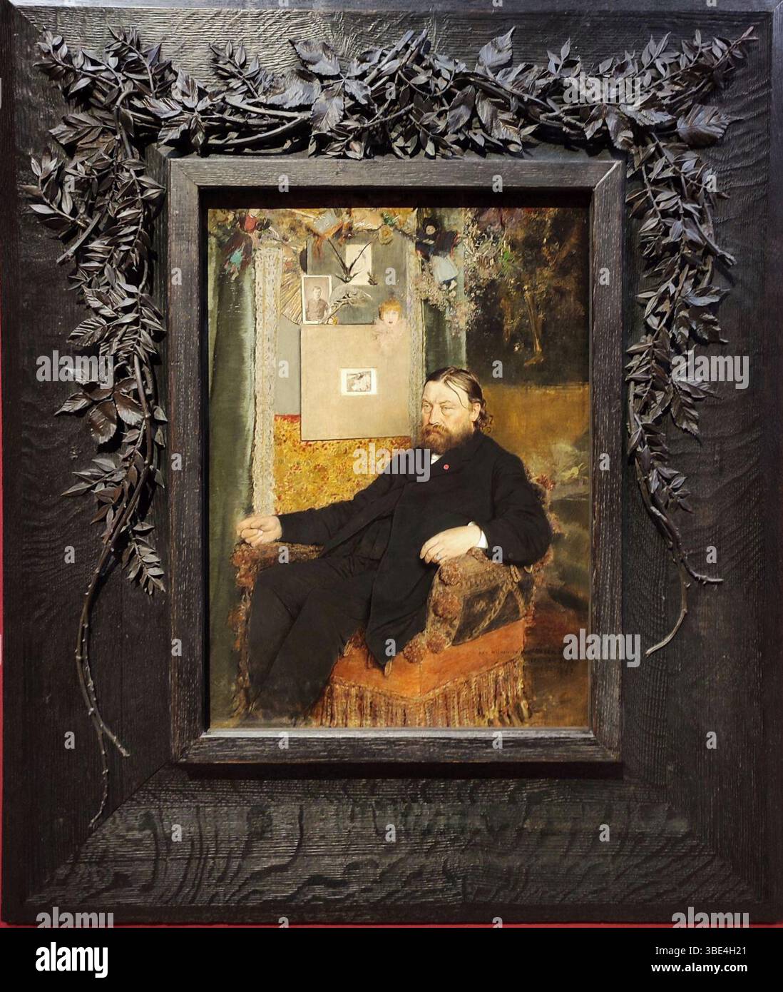 Jan Van Beers portrait de Peter Benoit Stock Photo - Alamy