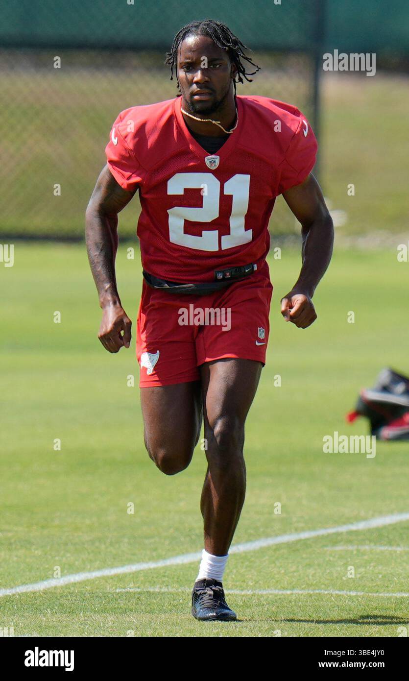 Tampa Bay Buccaneers cornerback Benjamin Morrison runs during an NFL ...