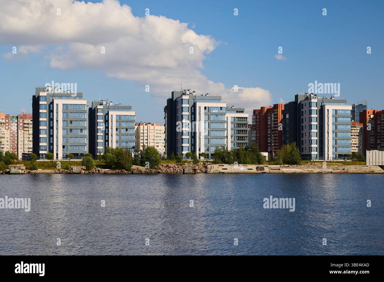 Stunning and Modern Waterfront Buildings Standing Proudly Beneath a ...