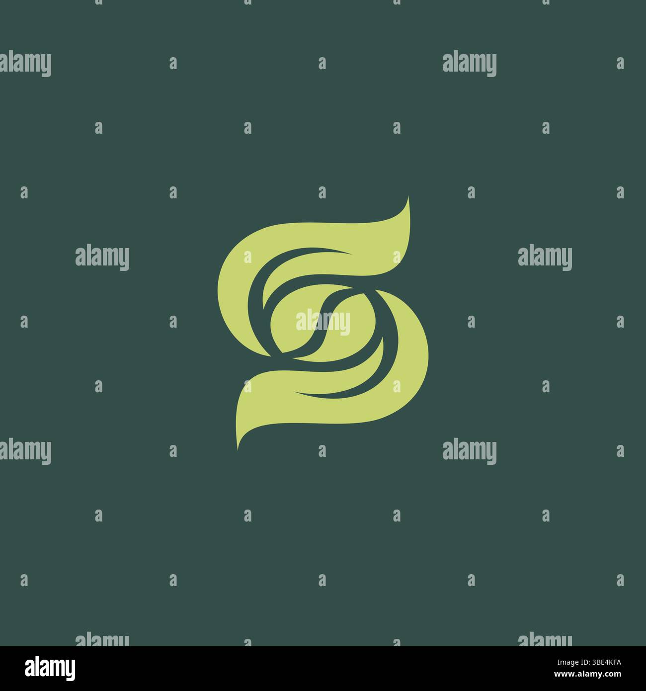 Letter S Leaf Organic Logo Design Stock Vector Image & Art - Alamy