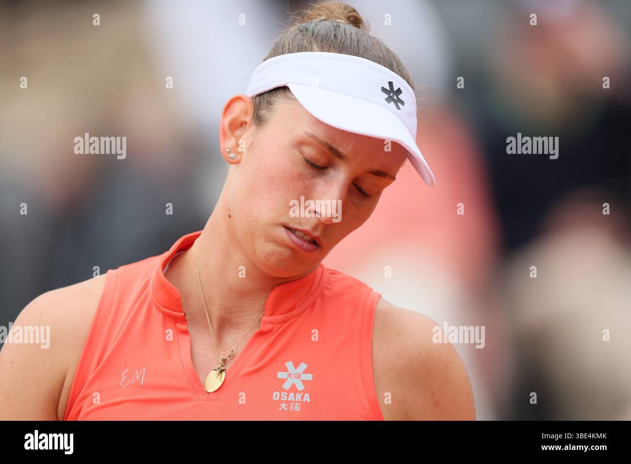 Paris, France. 27th May, 2025. Belgian Elise Mertens pictured in action ...