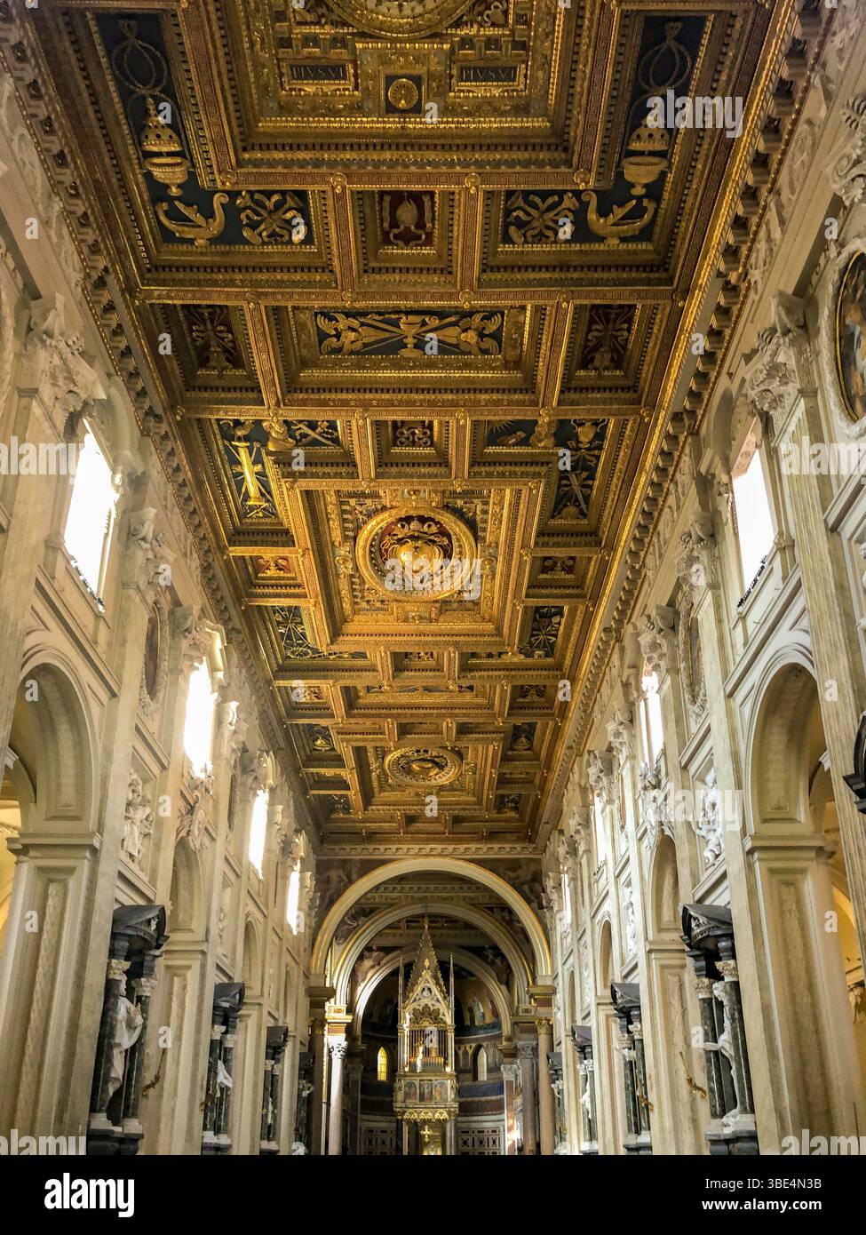 Interior of The Basilica of San Giovanni in Laterano, Rome, Italy Stock ...