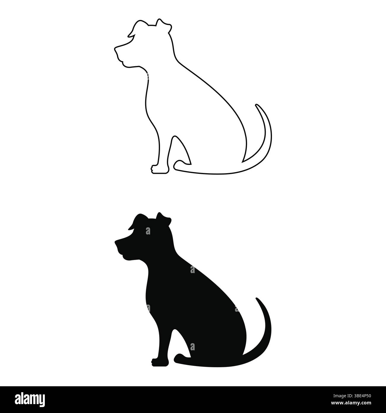 Puppy posture Stock Vector Images - Alamy