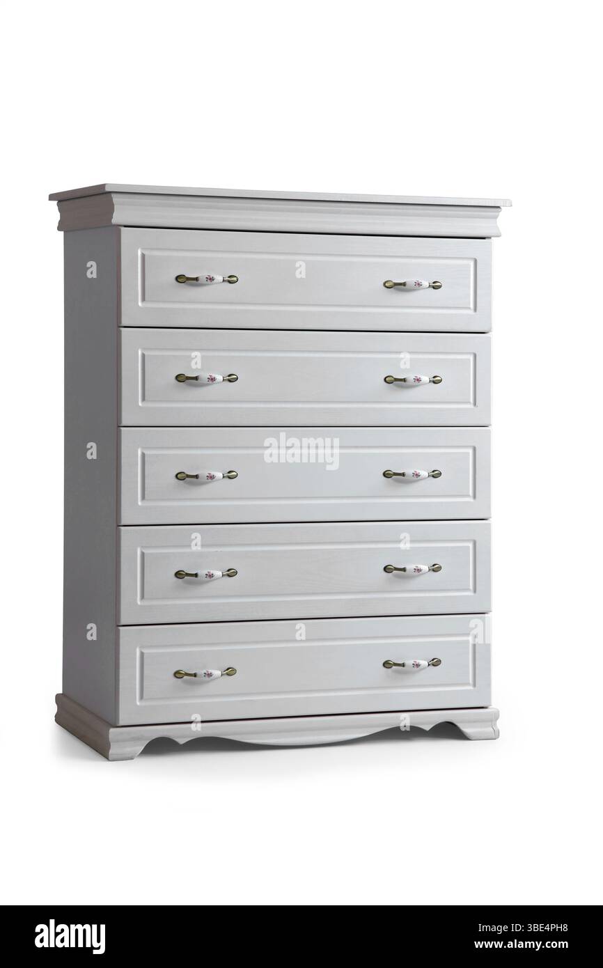 Bed dressing table isolated on white background Stock Photo - Alamy