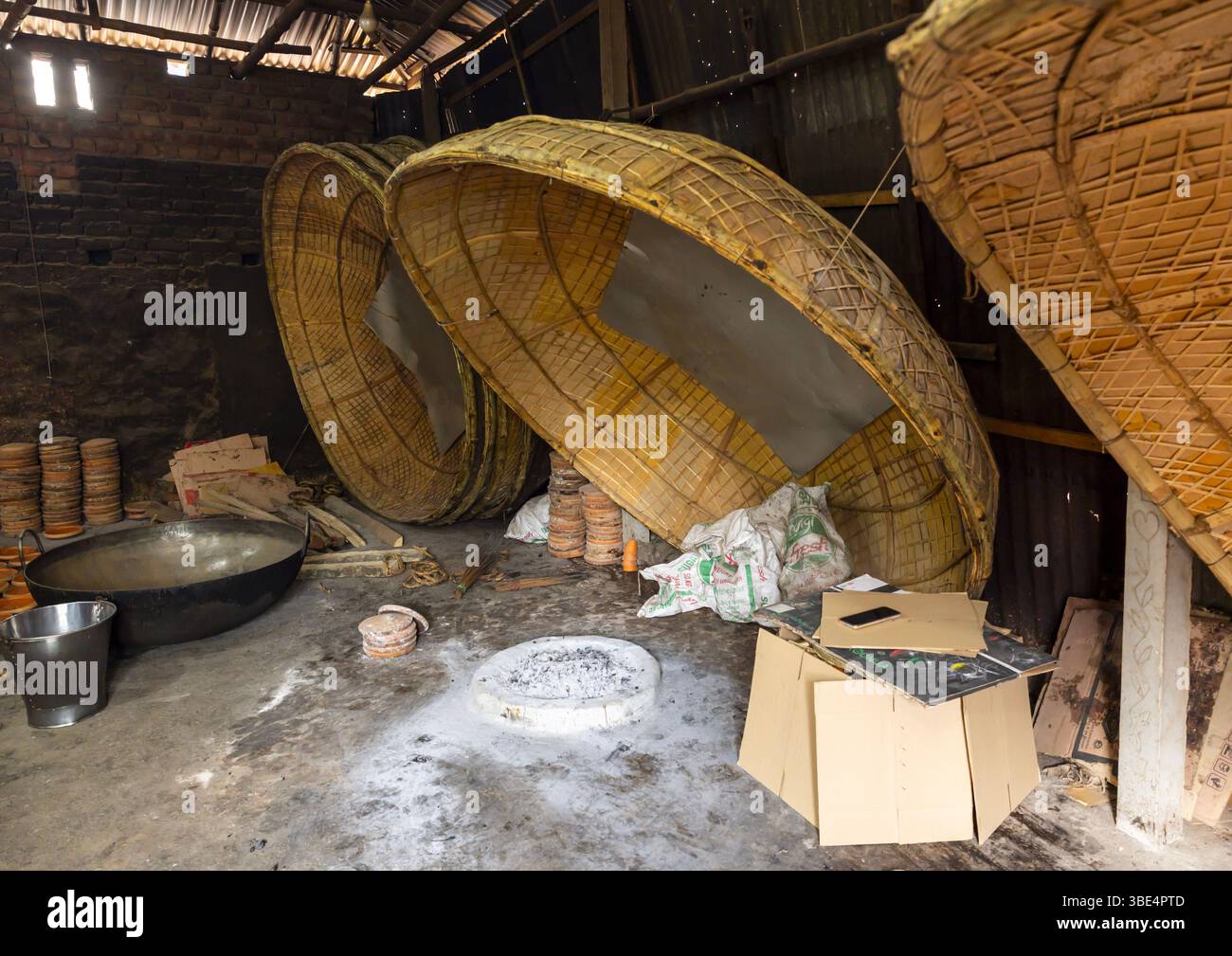 Traditional yogurt factory, Rajshahi Division, Bogura, Bangladesh Stock ...