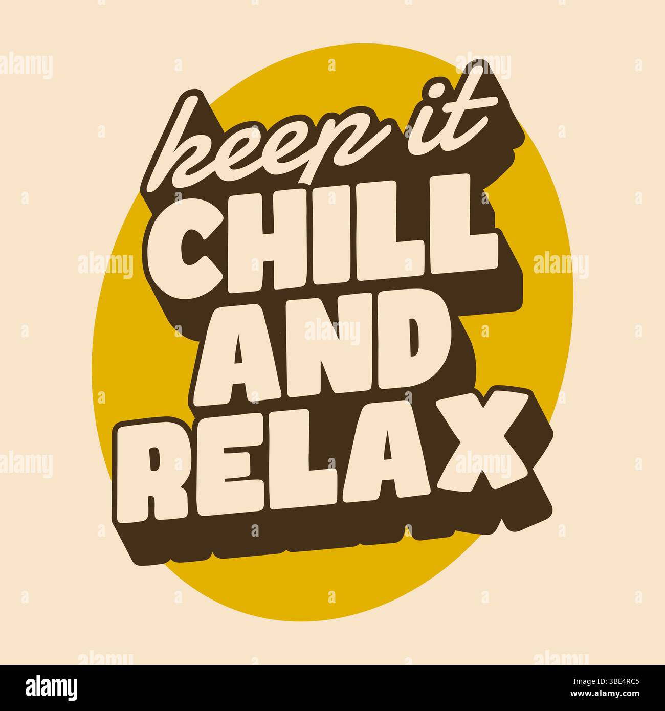 Chill out bold text typography hi-res stock photography and images - Alamy