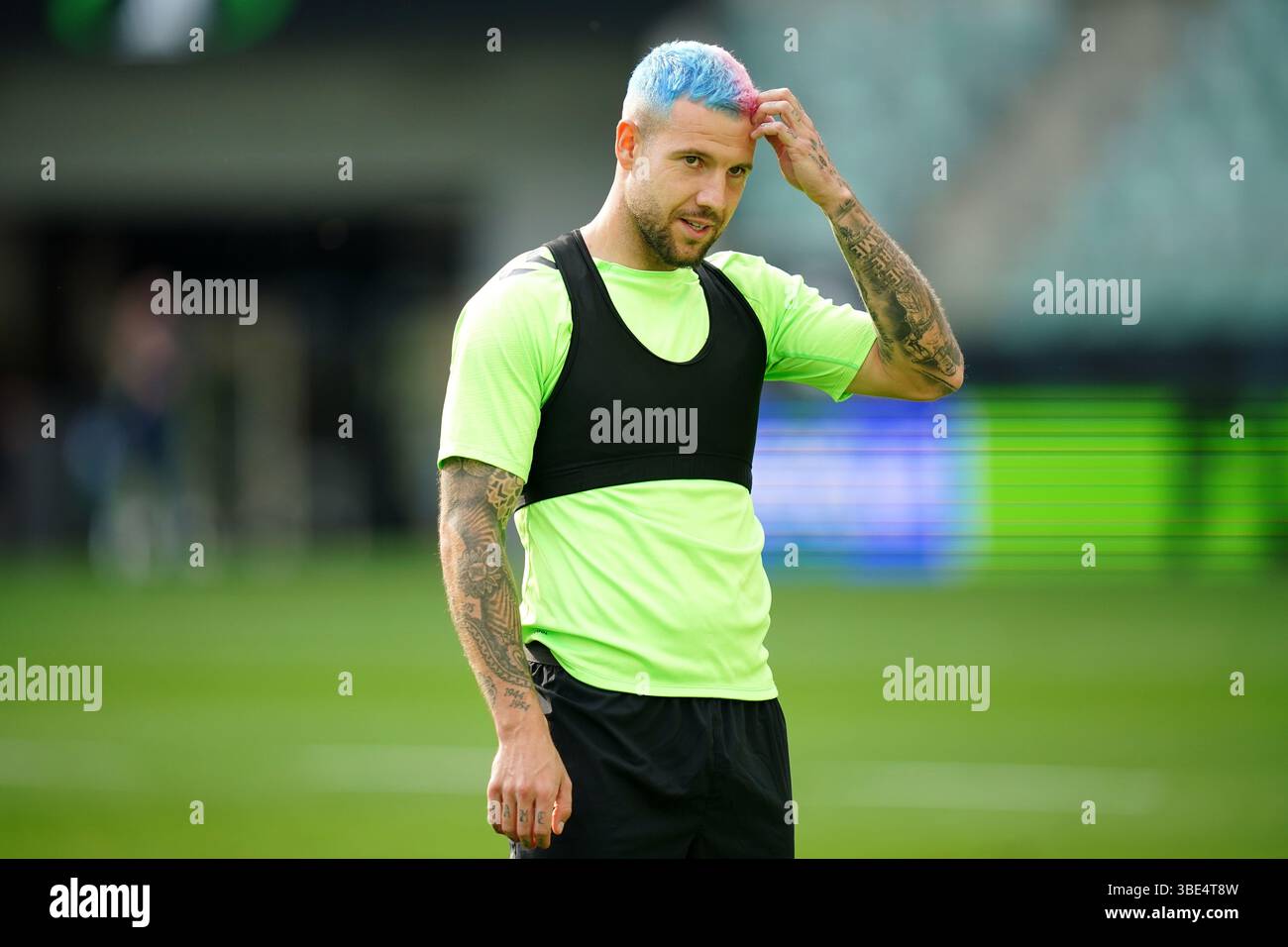 Real Betis' Aitor Ruibal during a training session at the Wroclaw ...