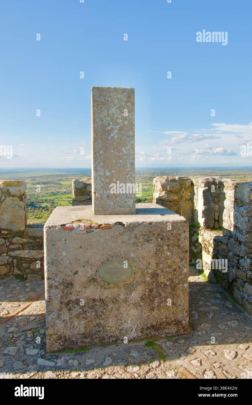 Warning sign and Triangulation station used in geodetic surveying ...