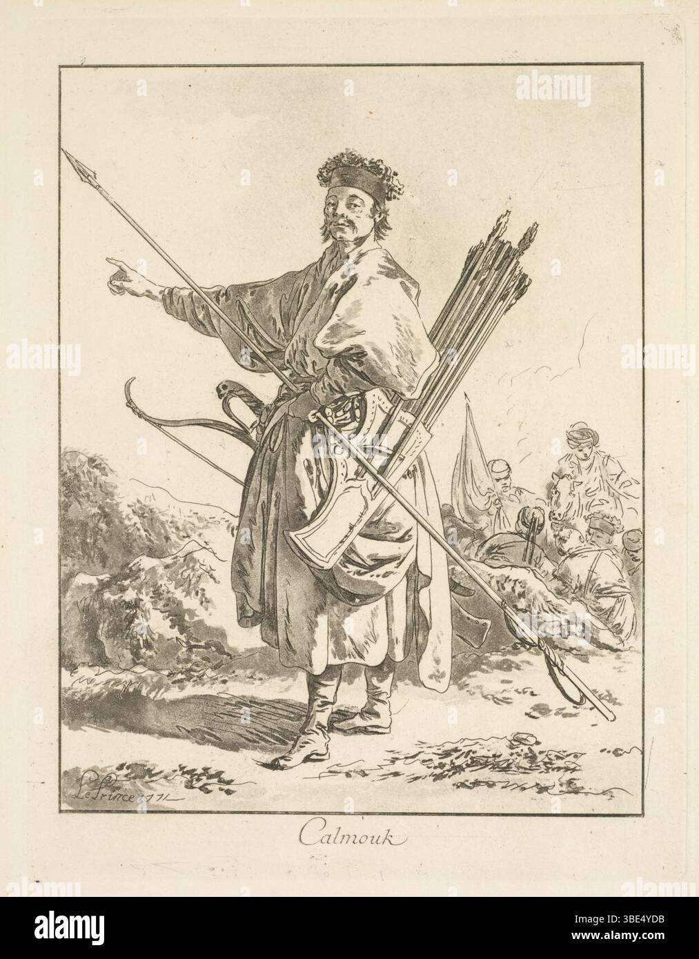 Jean Baptiste Le Prince (French, 1734-1781) - Calmouk Stock Photo - Alamy