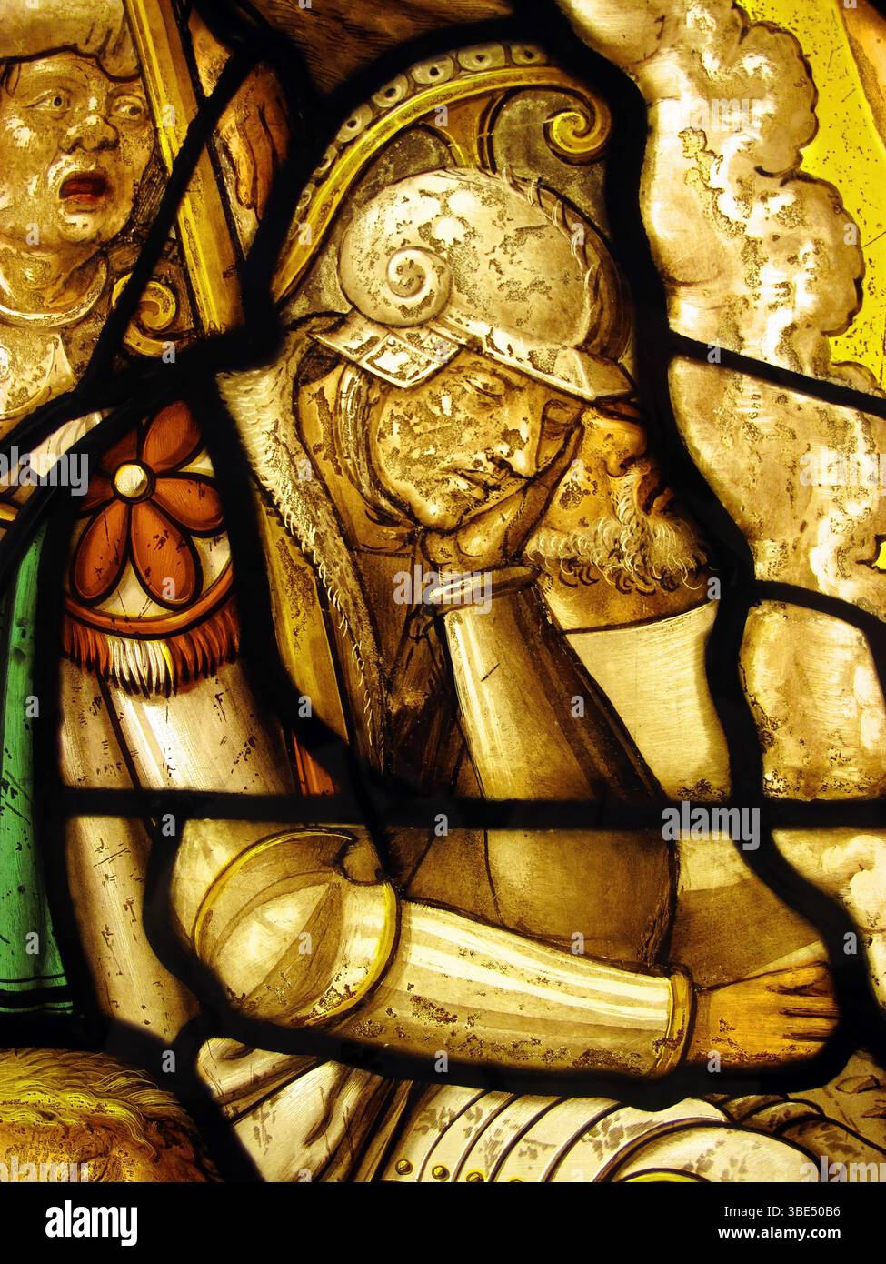 The Resurrection showing a sleeping Roman soldier, guarding the tomb of ...