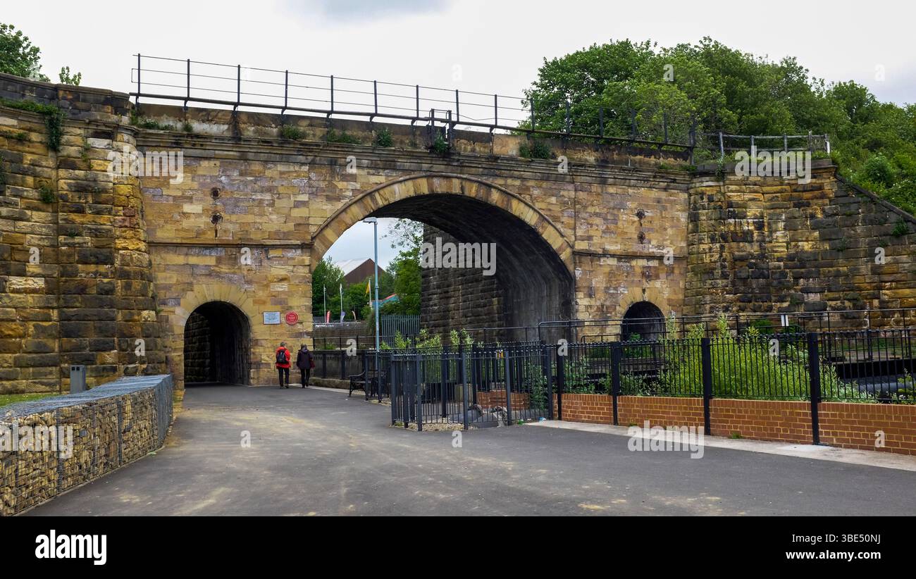 The historic Skerne Bridge in Darlington,England,UK Stock Photo - Alamy
