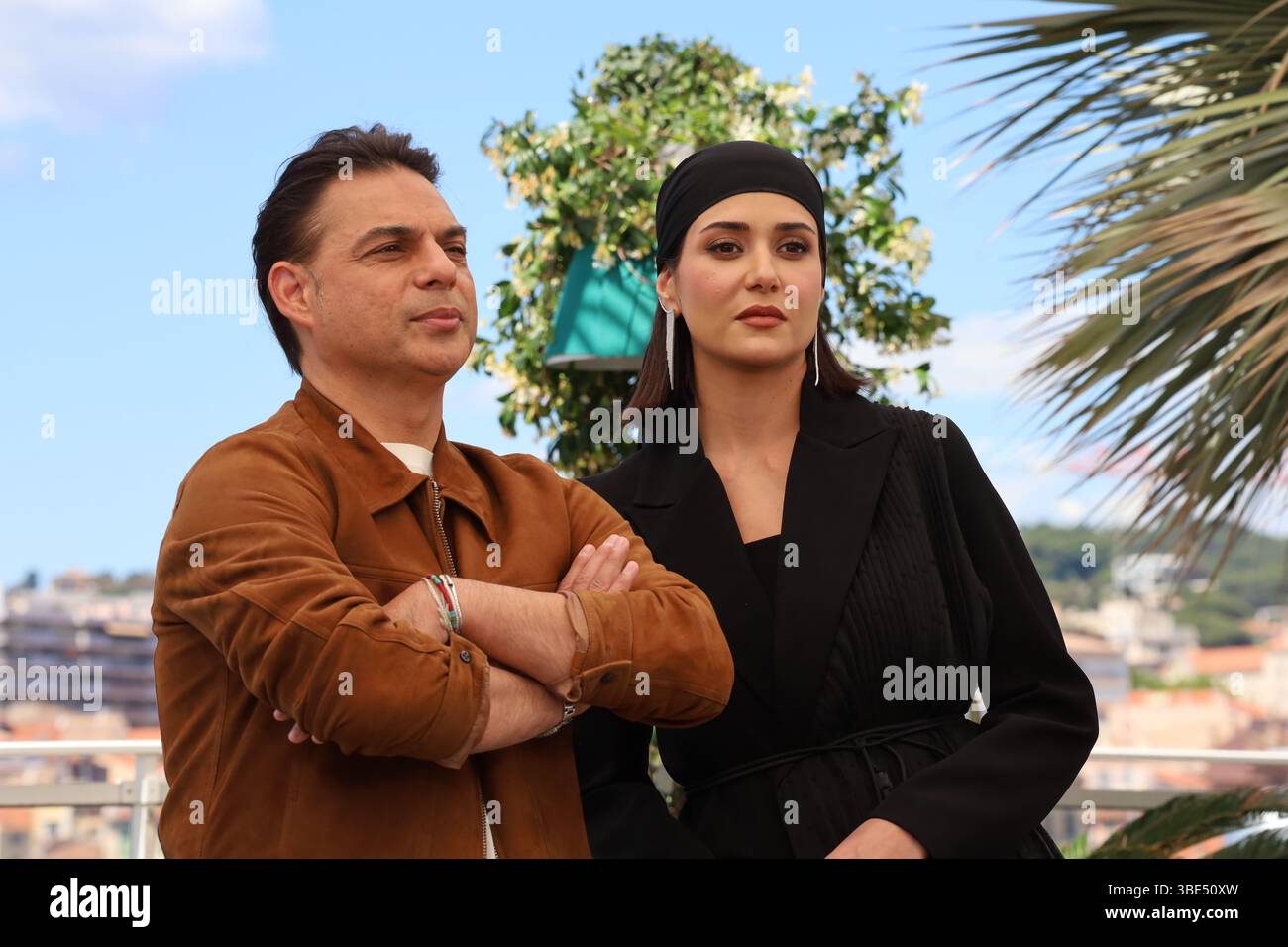 Cannes, France. 23rd May, 2025. Payman Maadi and Parinaz Izadyar at the ...