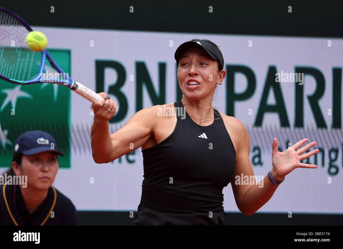 Jessica Pegula of the US plays against Anca Todoni of Romania during their first-round match at ...