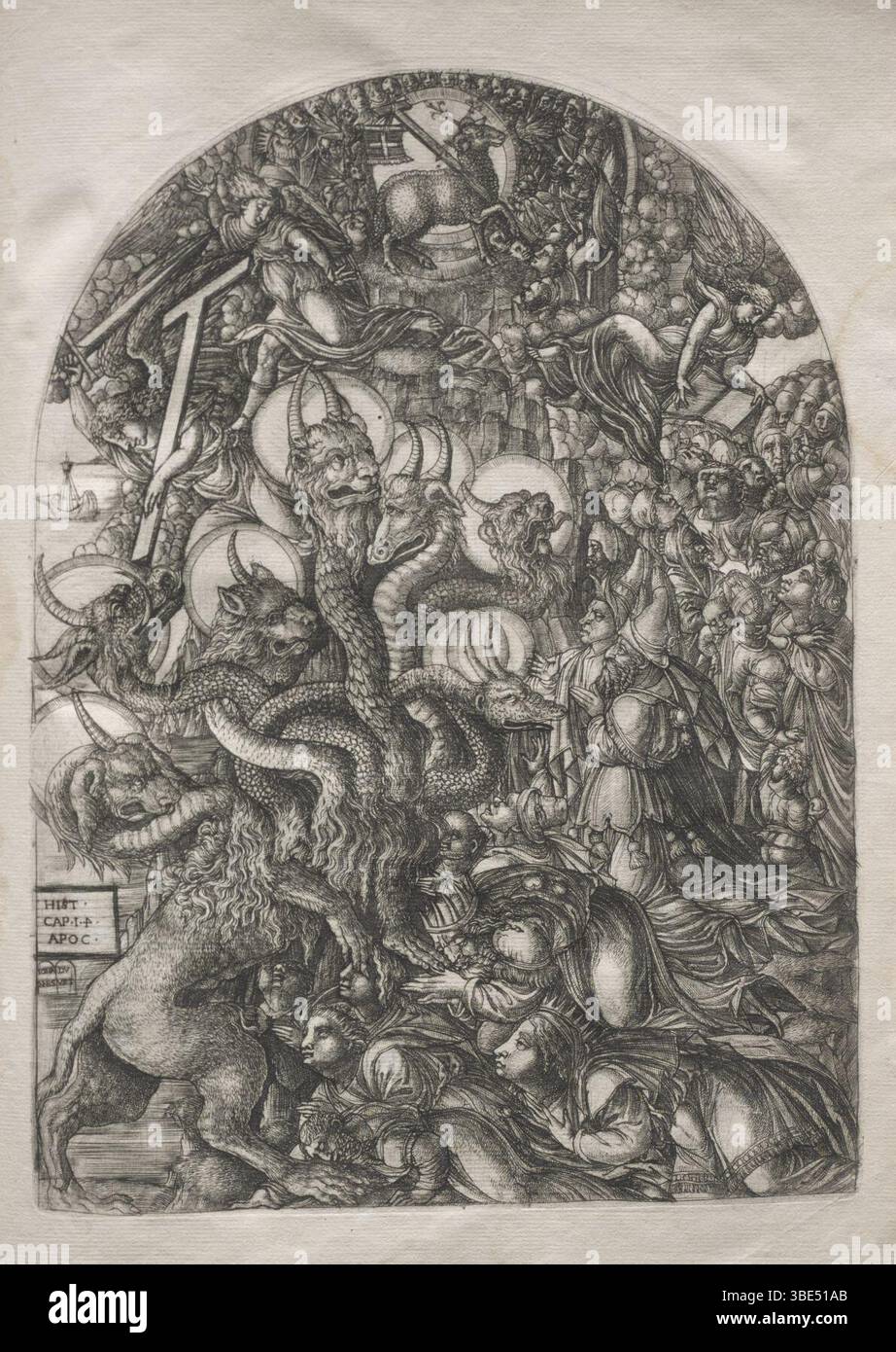 Jean Duvet (French, 1485-1561) - The Apocalypse, The Beast with Seven ...