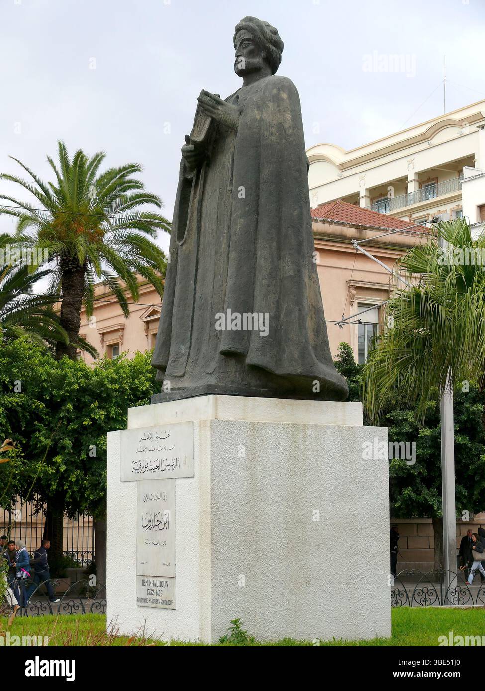 Statue of Ibn Khaldoun (was an Arab Islamic scholar, historian ...