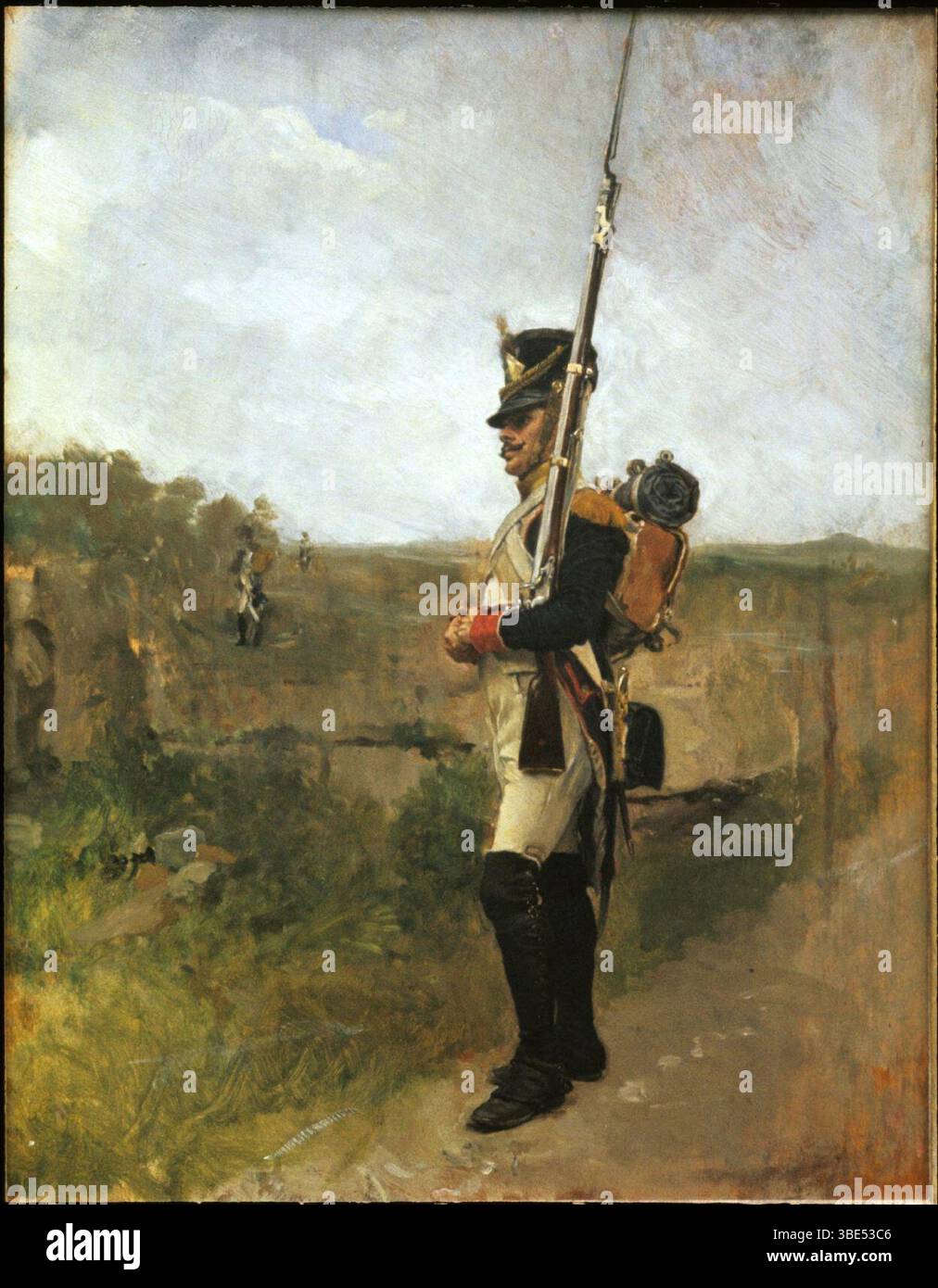 Jean Louis Ernest Meissonier - The Sentry (La Vedette Stock Photo - Alamy