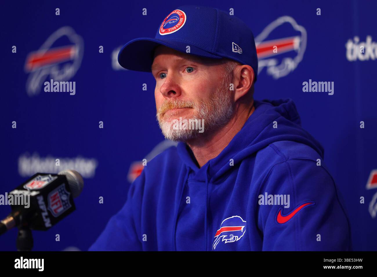 Buffalo Bills head coach Sean McDermott addresses media prior to NFL ...