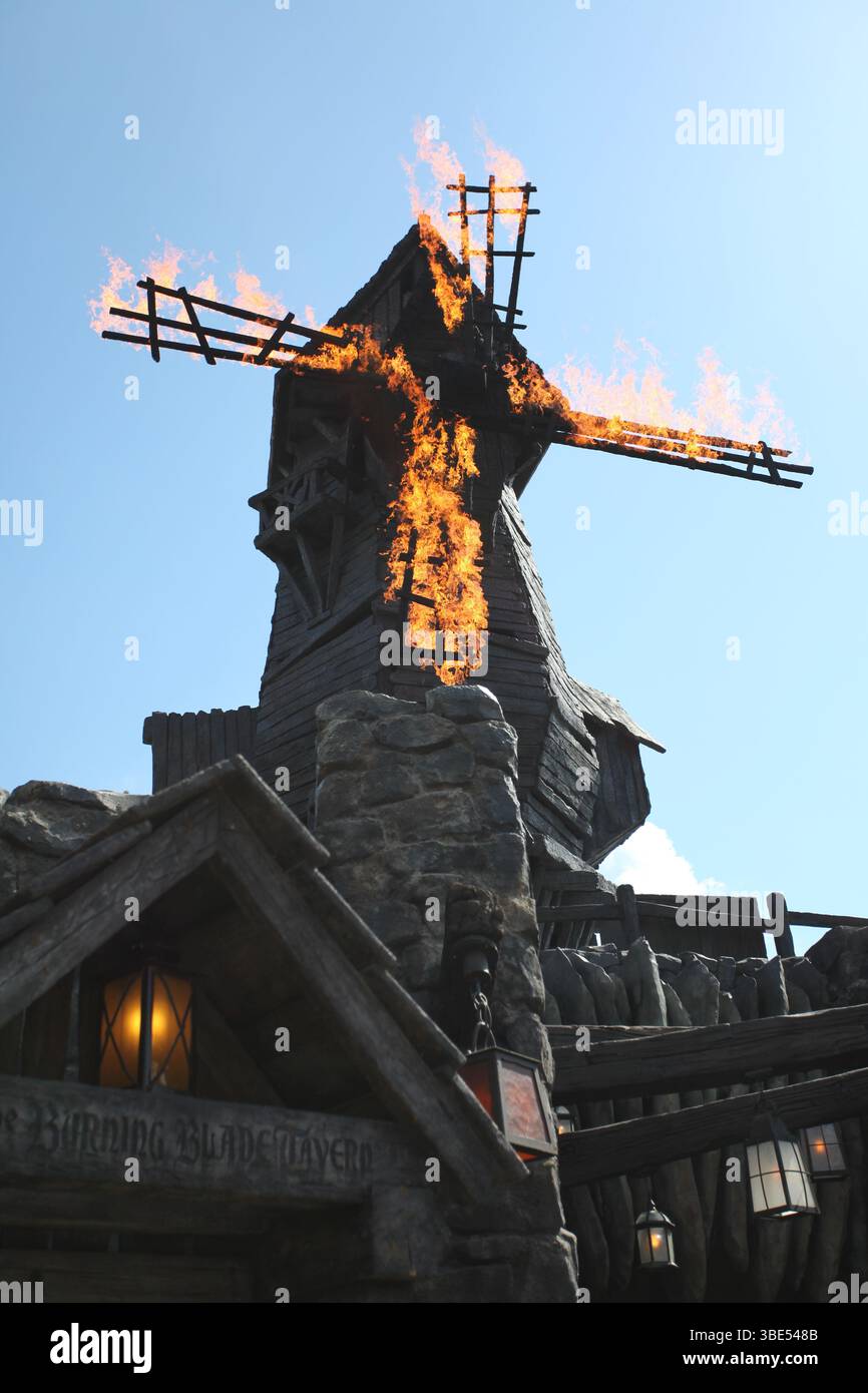 Dark Universe at Universal Epic Universe in Orlando, Florida Stock ...