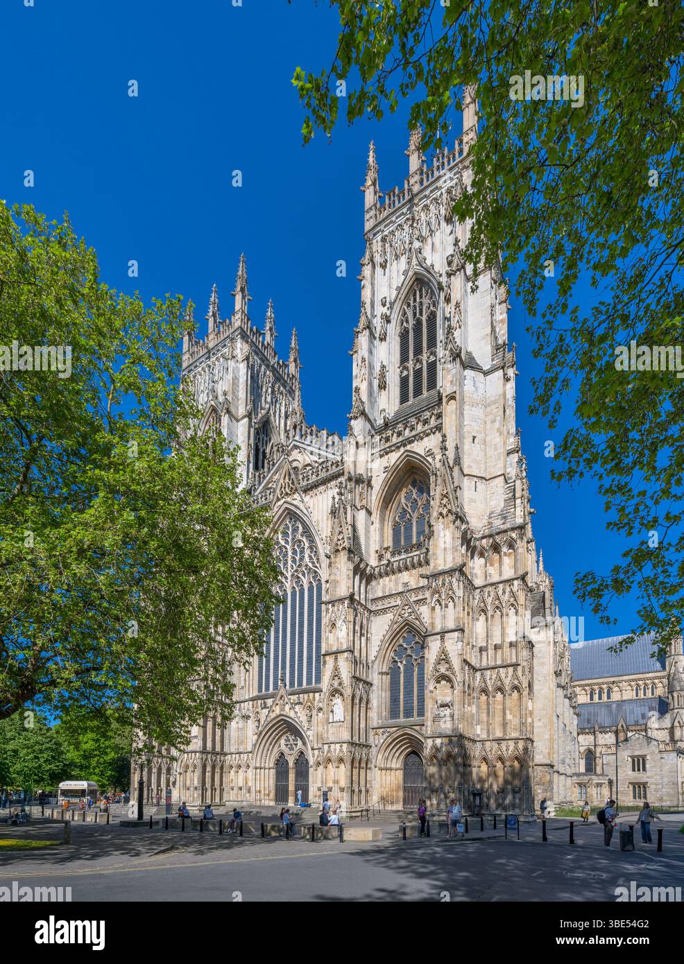 The western facade of York Minster (York Cathedral), York, North ...