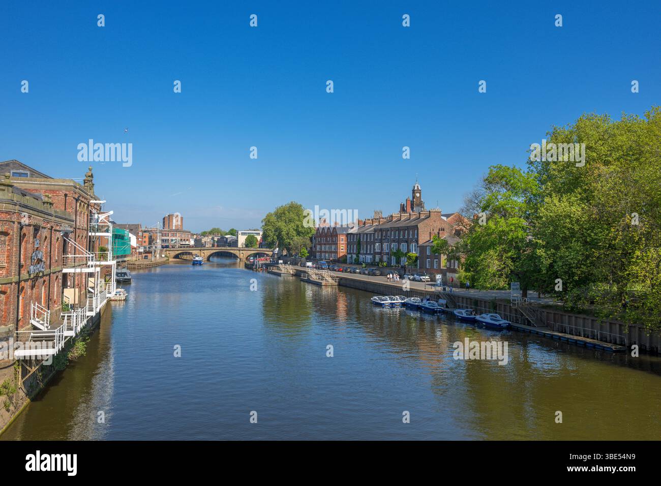 The River Ouse from Skeldergate Bridge, York, England, UK Stock Photo ...