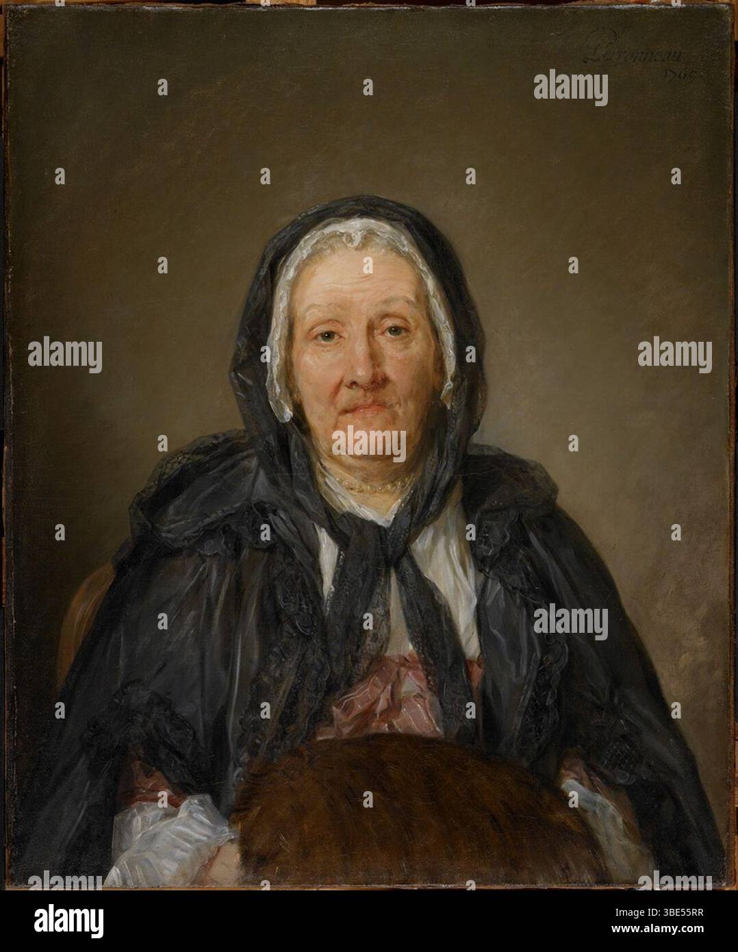 Jean-Baptiste Perronneau - Mme. Claude Journu Stock Photo - Alamy