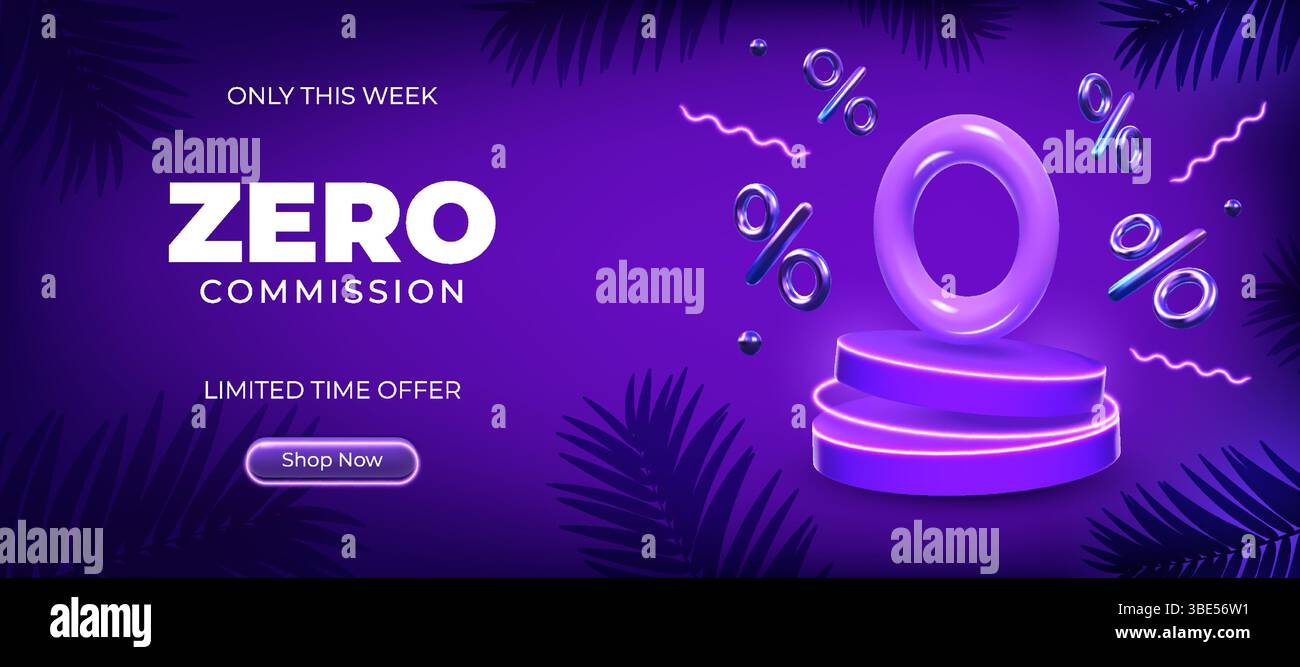 No commission sign zero Stock Vector Images - Alamy