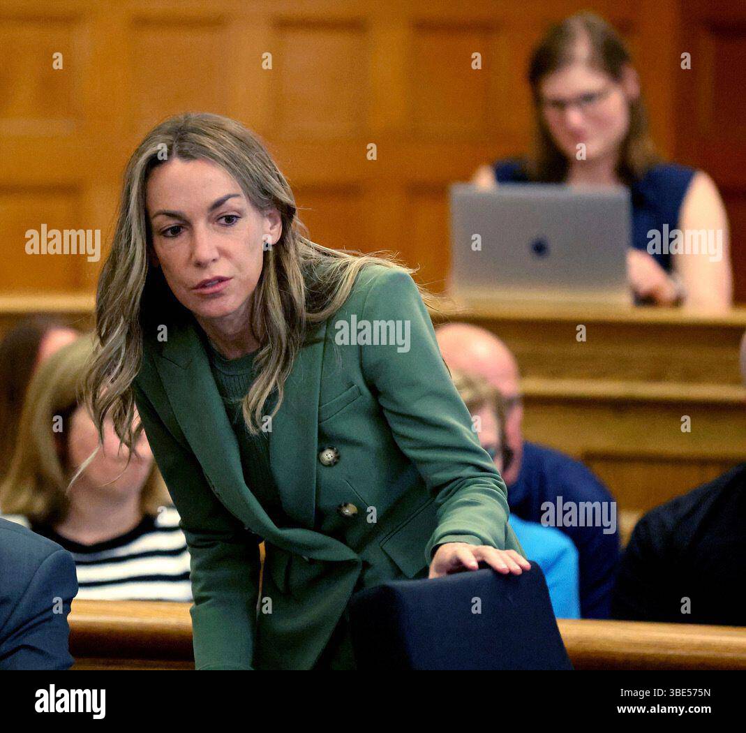 Karen Read during her murder trial at Norfolk Superior Court, Tuesday ...