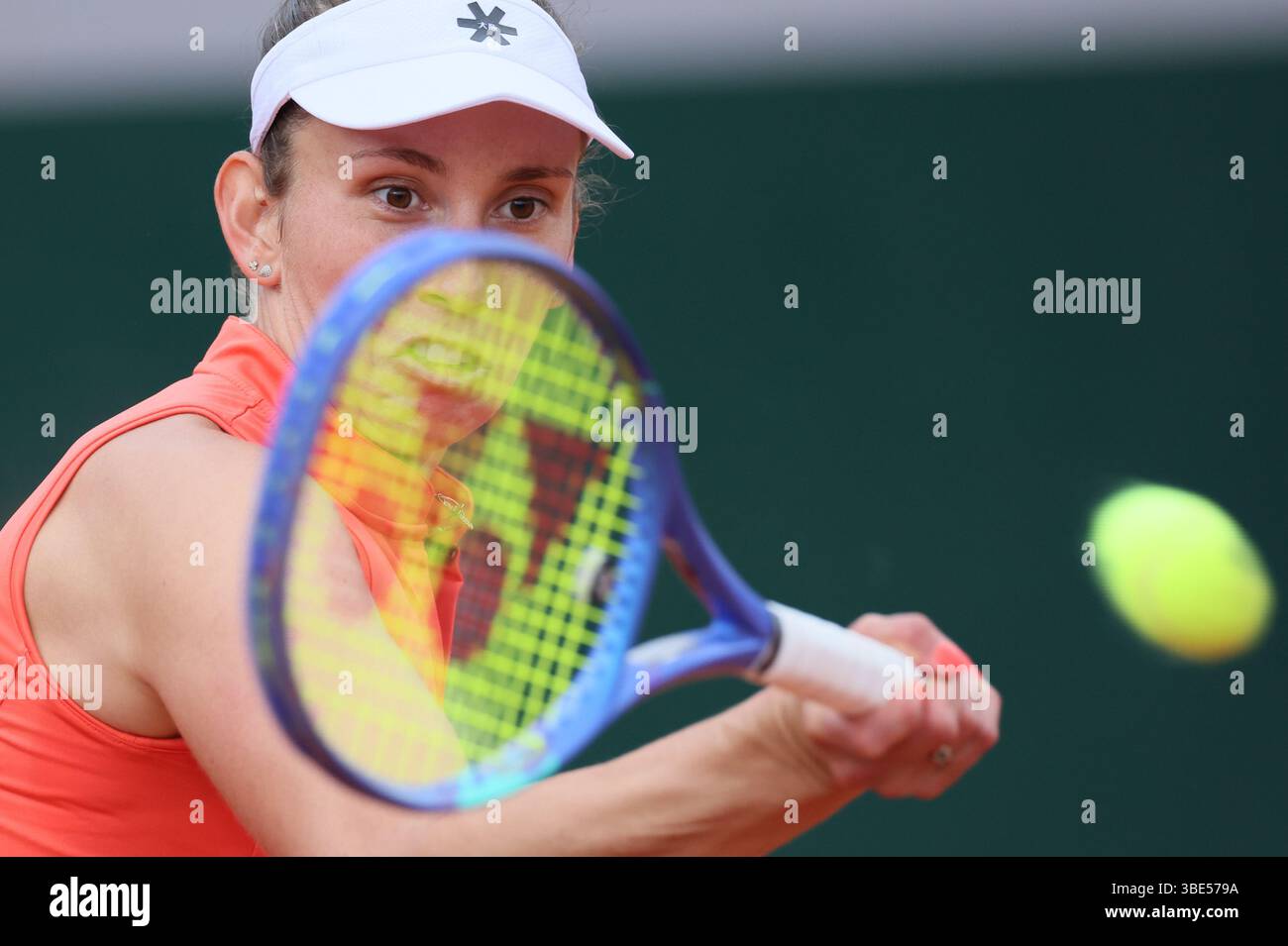 Paris, France. 27th May, 2025. Belgian Elise Mertens pictured in action ...