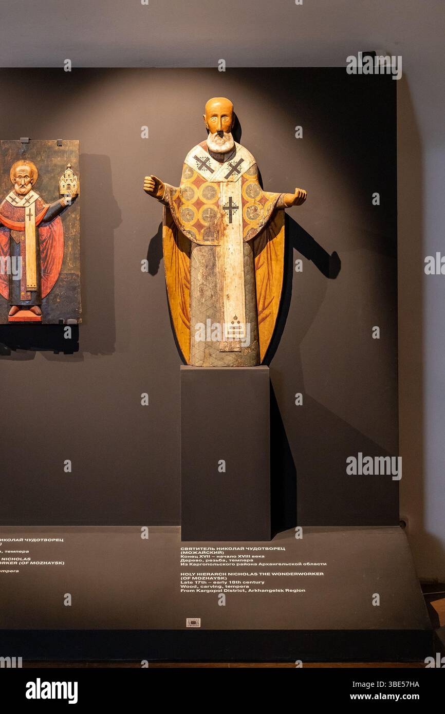 Moscow, Russia - March 13, 2025: religious figurine in Central Andrey ...