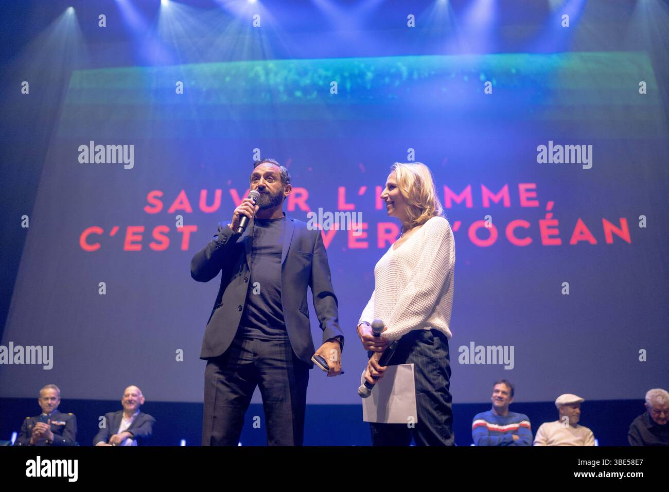 Paris, France. 27th May, 2025. Cyril Hanouna and Maud Fontenoy during ...