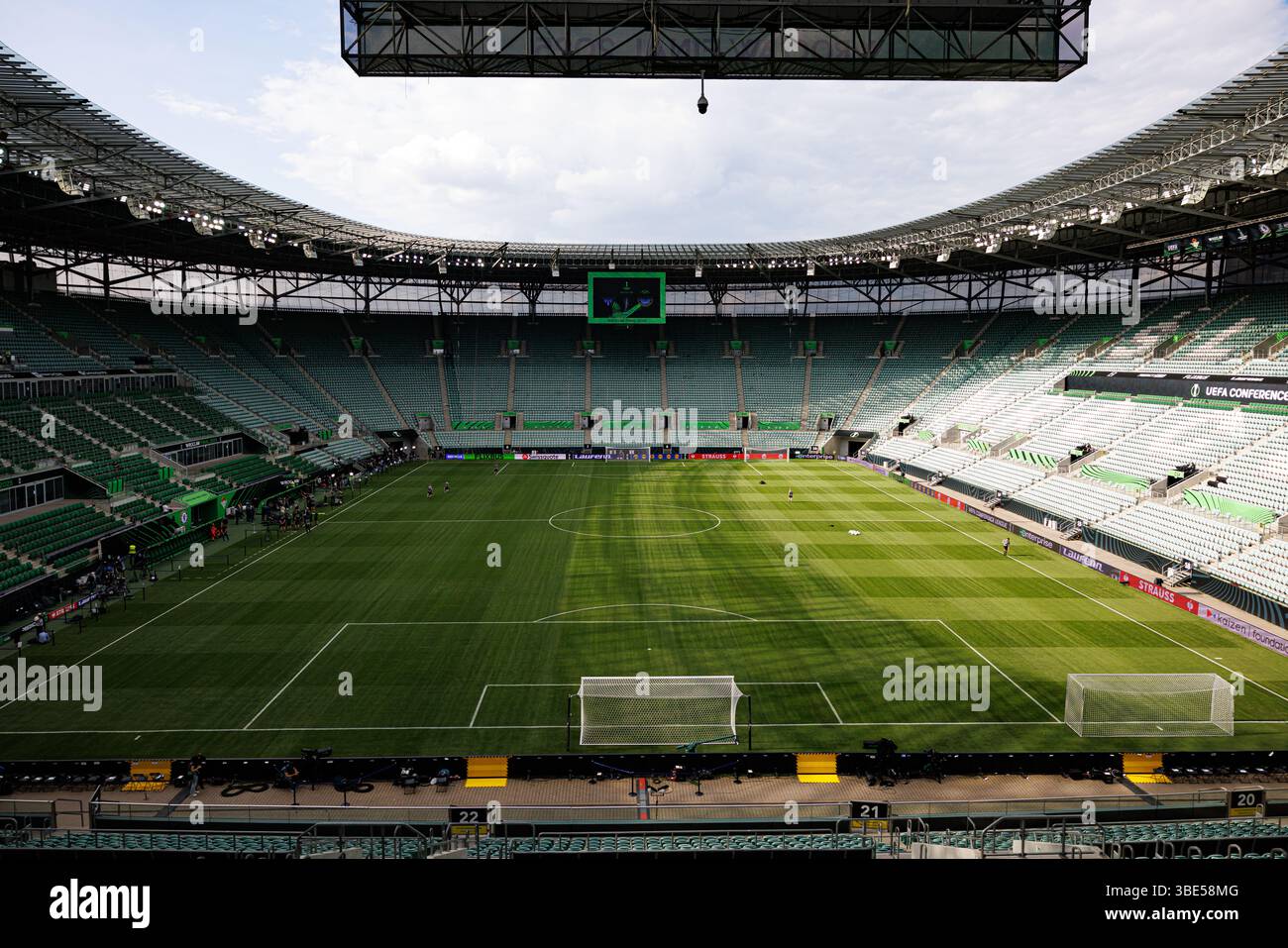 Wroclaw, Poland. 27th May, 2025. Stadium seen during official training ...