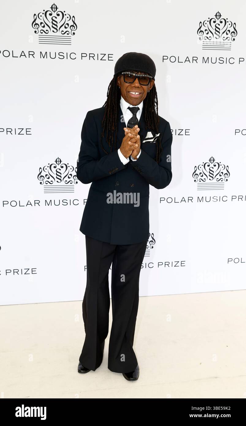 2024 Polar Music Prize laureate Nile Rodgers arrives at the Polar Prize ...