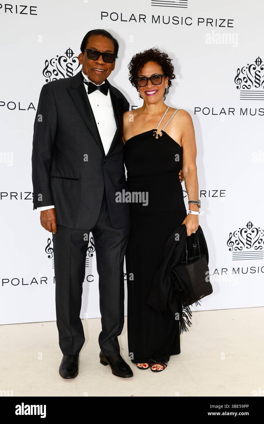2025 Polar Music Prize laureate American jazz musician Herbie Hancock ...
