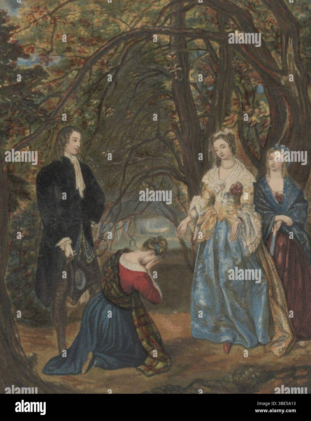 Jenny Dean's interview with the queen - printed in oil colours by G ...