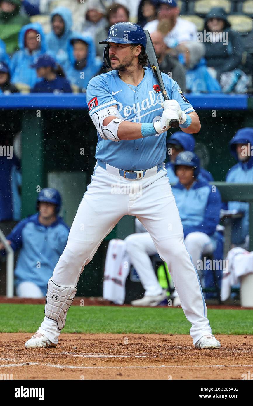 Kansas City, MO, USA. 26th May, 2025. Kansas City Royals first baseman ...
