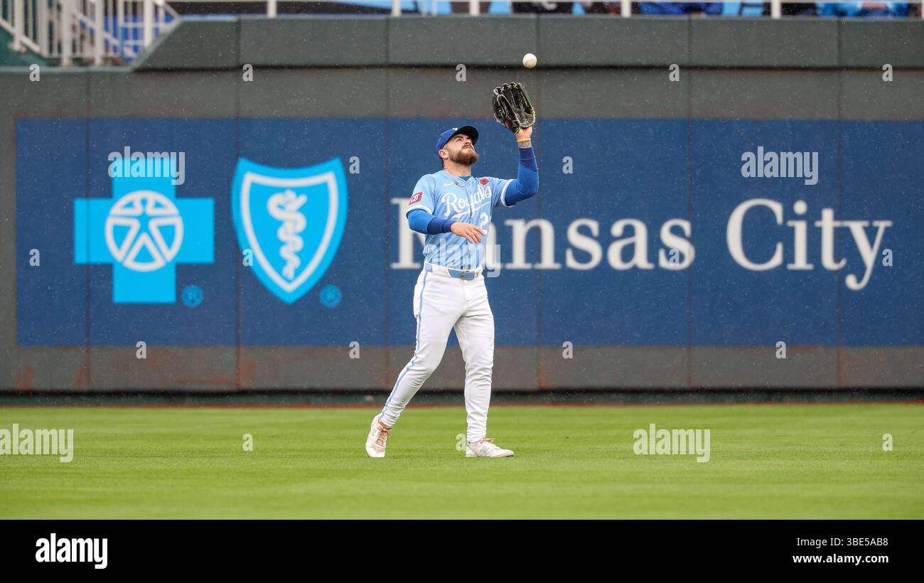 Kansas City, MO, USA. 26th May, 2025. Kansas City Royals center fielder ...