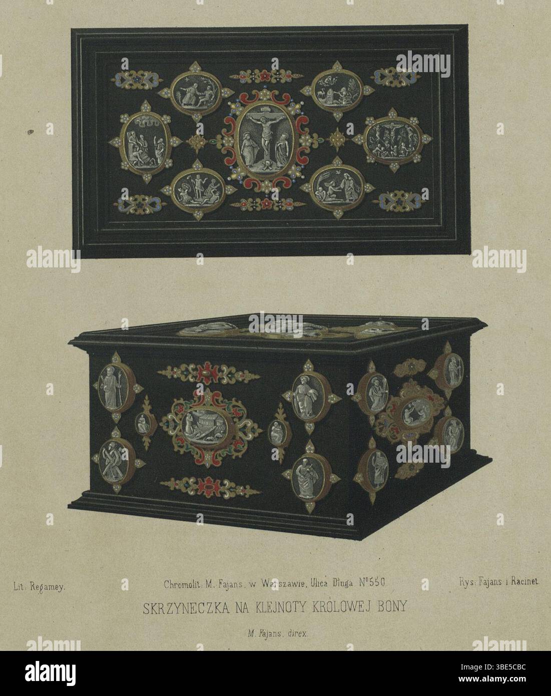 Jewellery box of Bona Sforza, 1853-1855 Stock Photo - Alamy