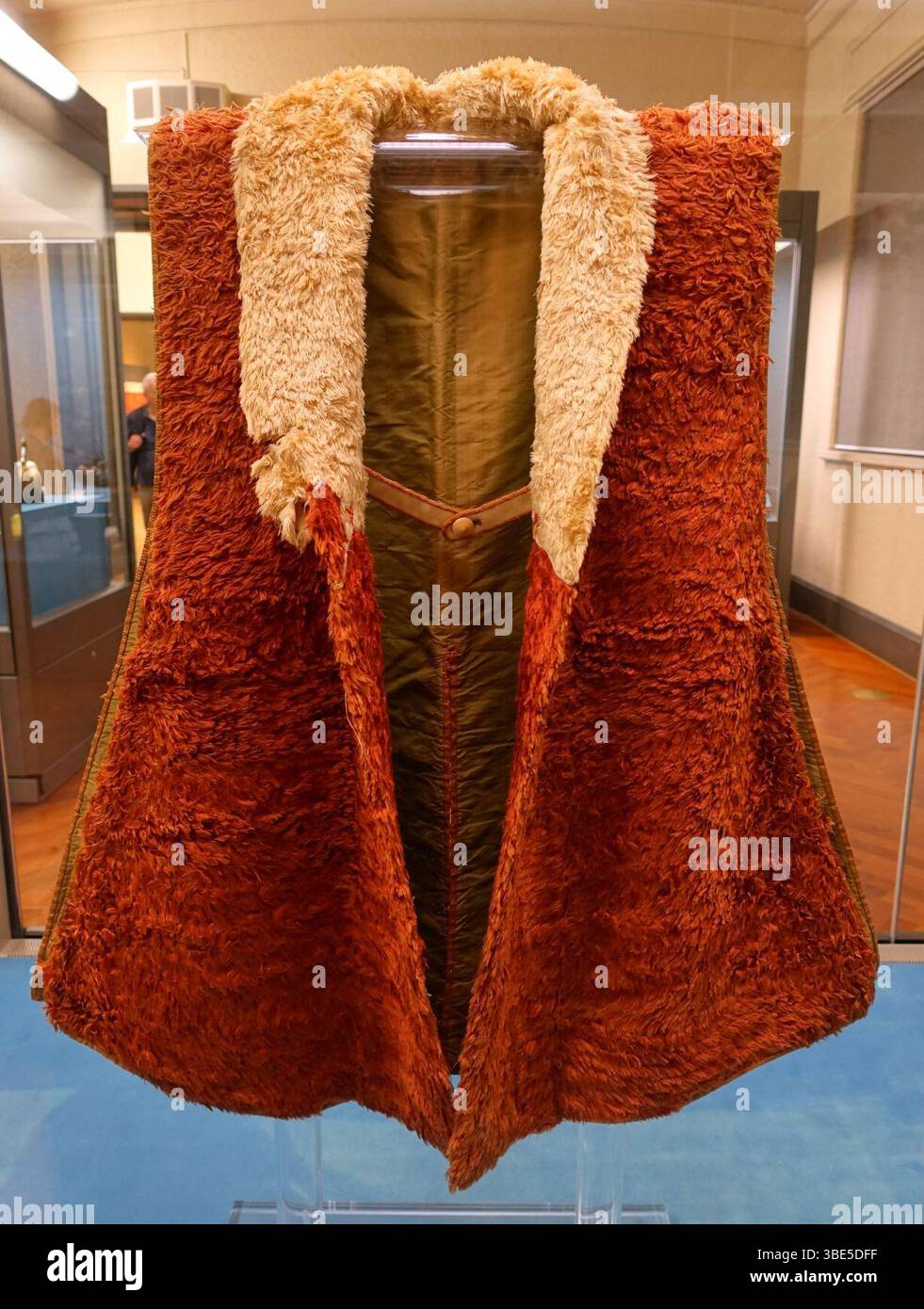 Jinbaori (coat worn over armor) with white cross in circle crest, Edo ...